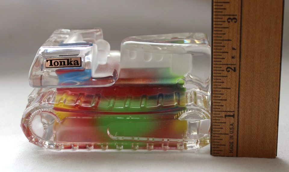 1989 Hofbauer Germany Crystal Tonka Bulldozer Figurine Paperweight ...