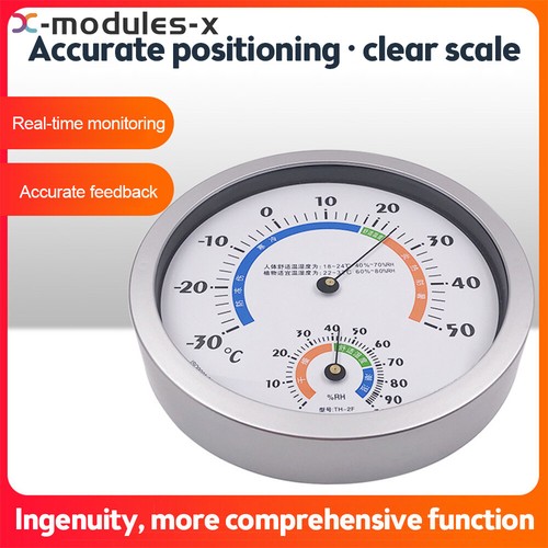 TH-2F 20CM Large Dial Pointer Thermometer Hygrometer Temperature ...