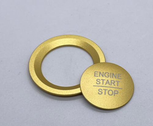For Acura Integra 23-24 Yellow Aluminum Interior Push to Start Button ...