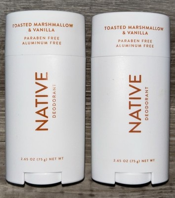 2-Pack New! Native Toasted Marshmallow and Vanilla Deodorant 2.65oz ...