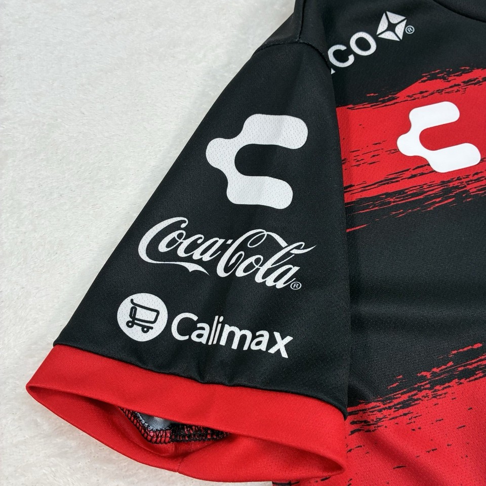 Club Tijuana Football Shirt Teen XL 12-13 Years Black Red Mexican ...