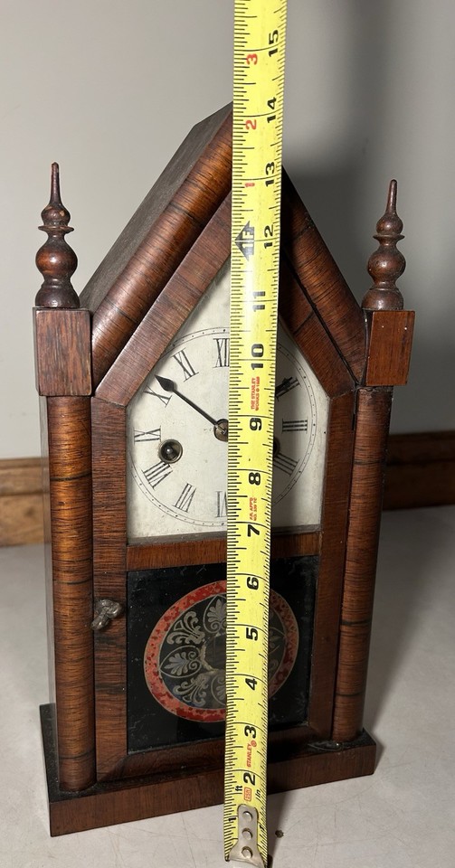Small Antique E.N. Welch Steeple Mantel Cottage Clock Time/Strike | eBay