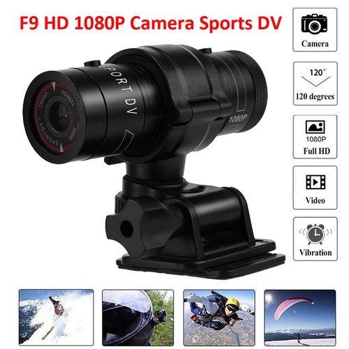 Mini Camcorder F9 HD 1080P Bike Motorcycle Helmet Sport Camera DV Video ...