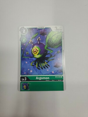 Argomon - BT2-042 C - Common Digimon TCG Card - Green | eBay
