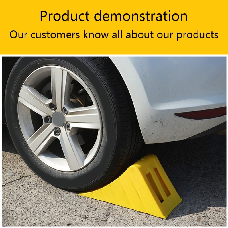 2Pcs Car Wheel Chock High Strength Car Tyre Stopper Auto Wheel Stop ...