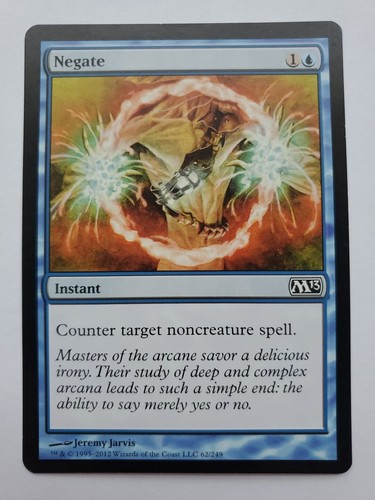 MTG Magic The Gathering Card Negate Instant Blue M13 | eBay