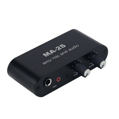 Microphone Preamplifier Mic Preamp Audio Mixer for Dynamic Mics ...