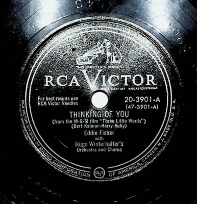 1950 Eddie Fisher Thinking Of You If You Should Leave Me 78 Record | eBay