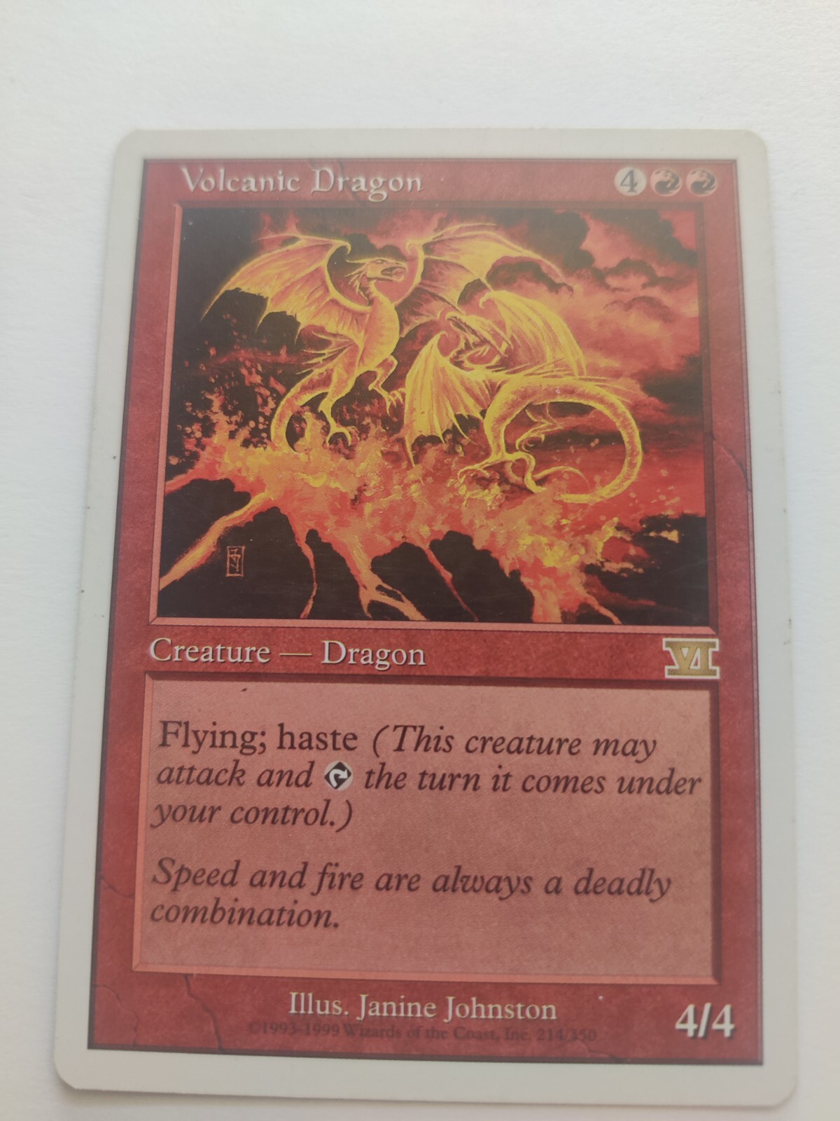 MTG Volcanic Dragon Sixth Edition 214/350 Regular Rare | eBay