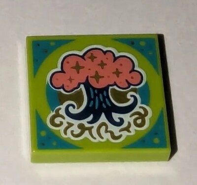 Lego Lime Green 2x2 BeatBit Coral & Dk Blue Tree Album Cover Part ...