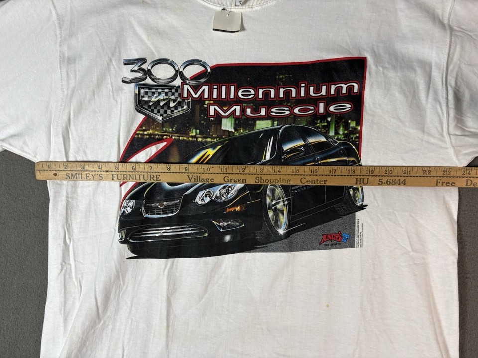 Vintage Y2K Chrysler 300 Big Print Hip Hop Graphic Tee Size XL ...