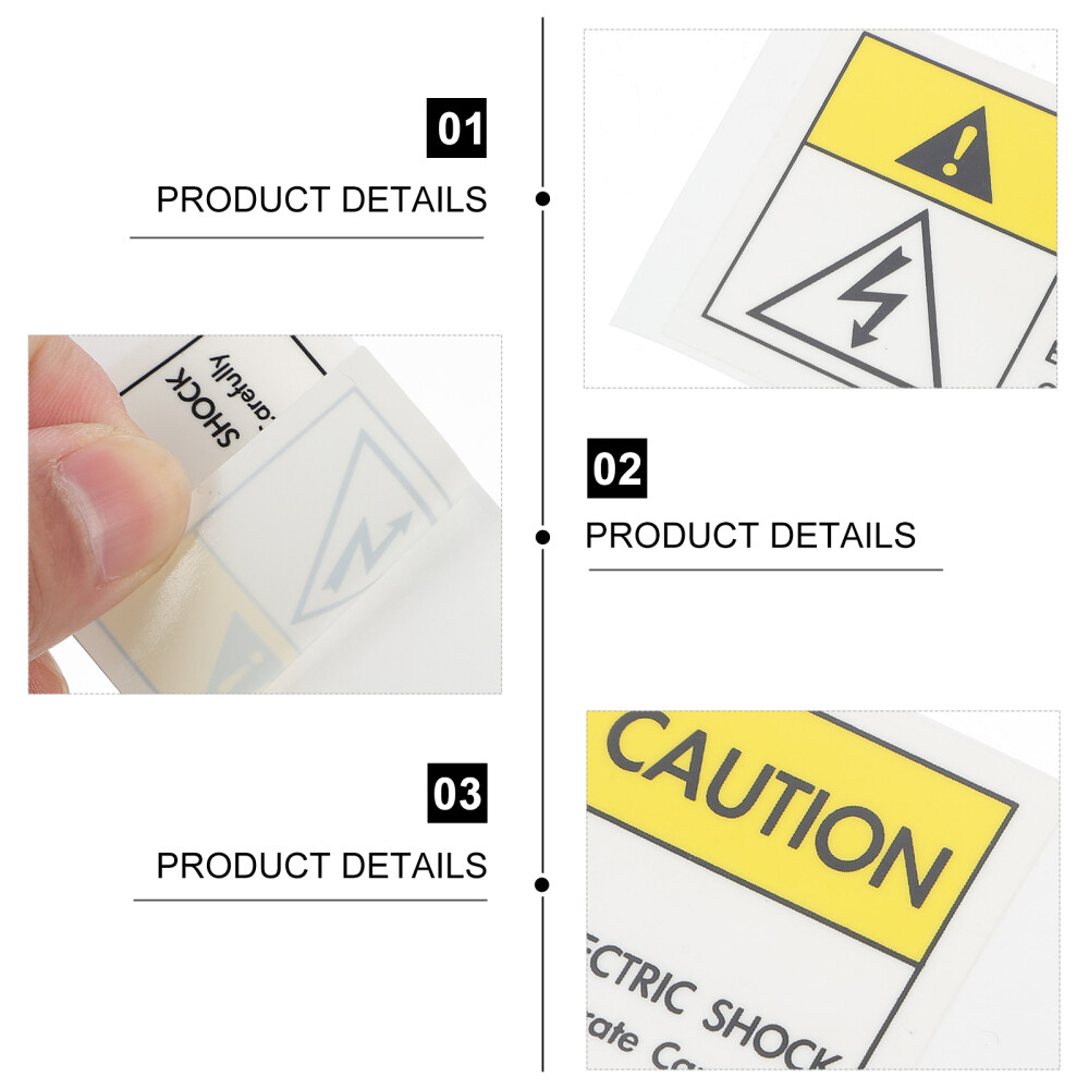 Beware of Electric Shock Warning Sticker Shocks Caution Stickers High ...