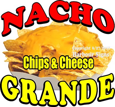 Vending & Tabletop Concessions - Nacho Sign