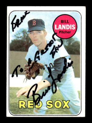 1969 Topps # 264 Bill Landis Autograph Signed (M2) Boston Red Sox | eBay