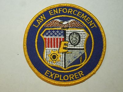 Vintage Law Enforcement Explorer Scout Iron On Patch | eBay