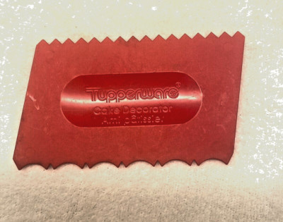 Original Vintage Red Tupperware Double Sided Cake Decorator Gadget | eBay