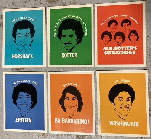 1976 Welcome Back Kotter FOLDER SET (6) Sweathogs Epstein Horshack ...