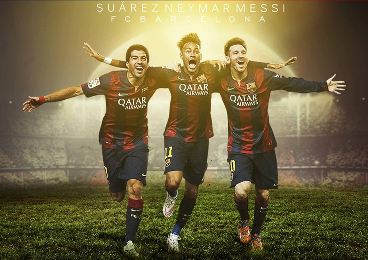 Suarez Lion Tattoos NEYMAR SUAREZ MESSI Soccer Poster Picture Print