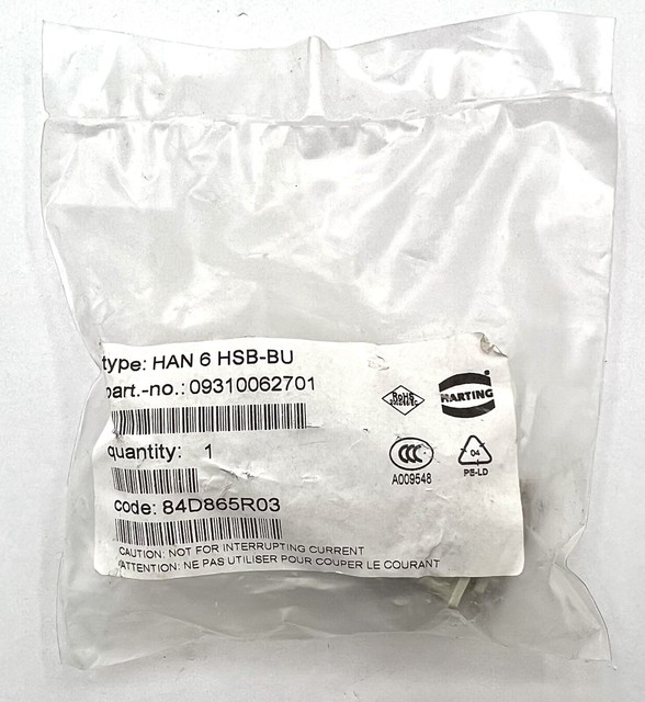 HARTING 09310062701 Han 6 Hsb-bu Buchsenkontakt for sale online | eBay