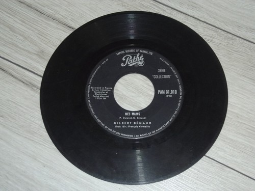 Gilbert Becaud Mes Mains / Le Mur Vinyl 7'' 45 RPM | eBay