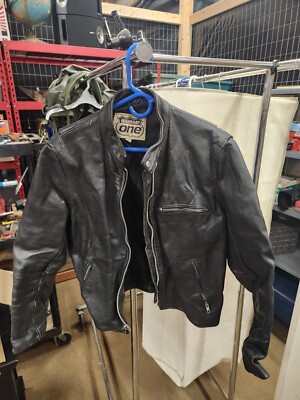 Vintage highway one black leather jacket | eBay
