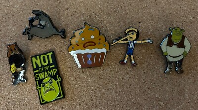 Dreamworks Shrek Enamel pin lot (6 Pins) | eBay