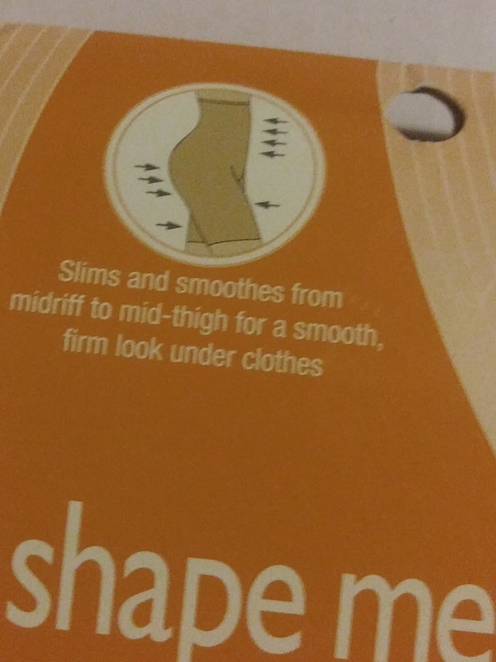 SHAPE ME SMOOTH ME "The Workz" NUDE Large Girdle midriff to mid-thigh ...