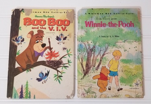 Whitman Tell-a-Tale Books ~ Winnie the Pooh & Boo Boo Hanna Barbera ...