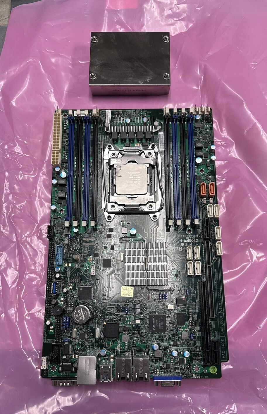 Supermicro X10SRW-F Motherboard LGA Xeon E5-2697 V4 2.3GHz CPU And Heat ...