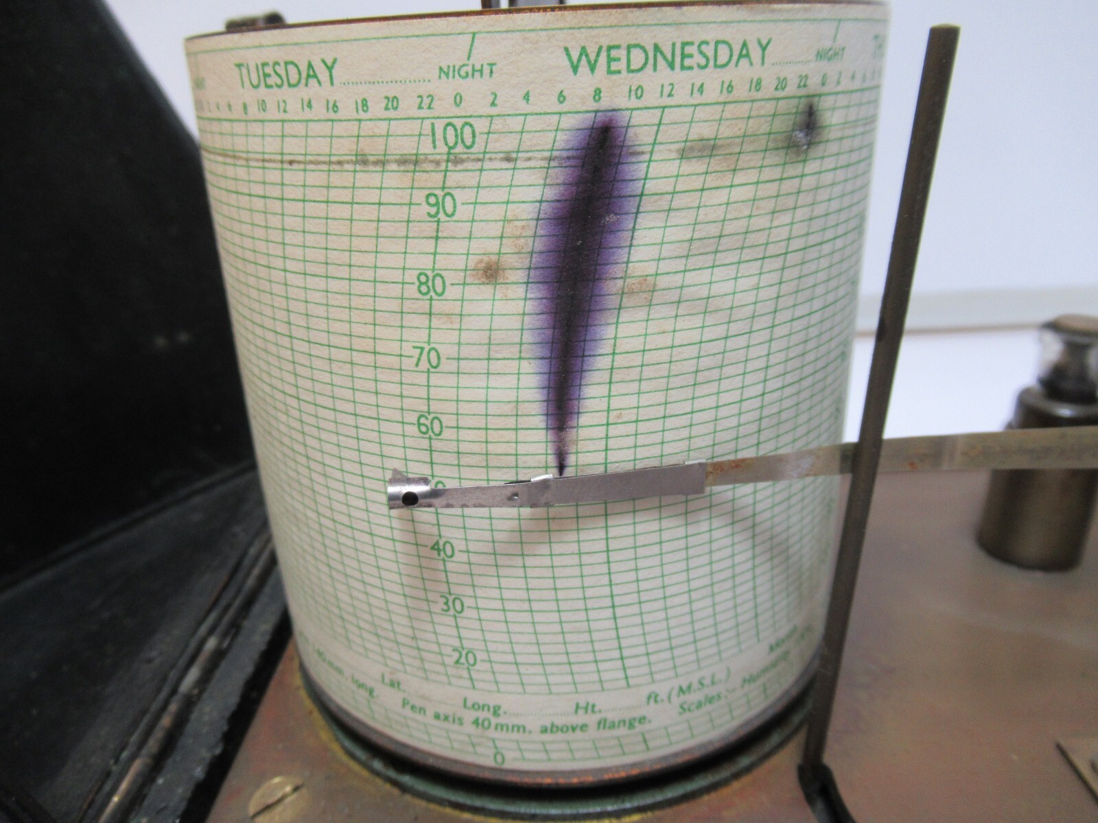 ANTIQUE BAROGRAPH WILSON WARDEN Co LTD LONDON HAIR HYGROGRAPH | eBay UK