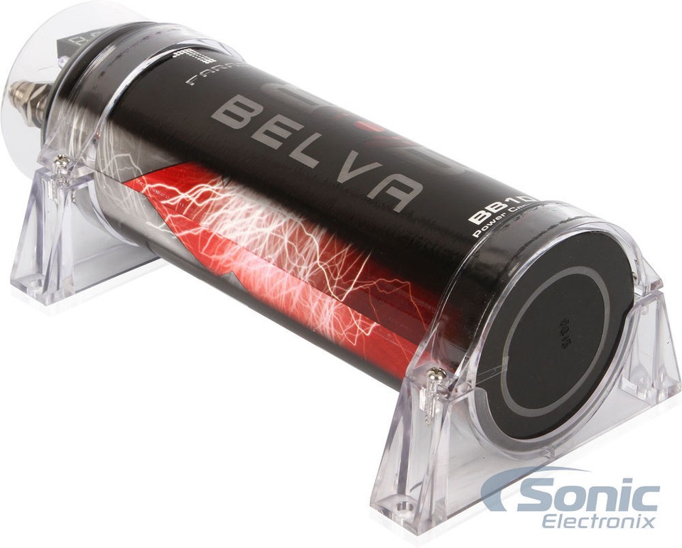Belva BB1D 1.0 Farad Car Audio Power Capacitor/Cap w/ Digital Red ...