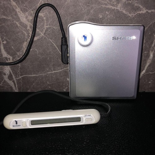 SHARP MD-DS33-S Portable MD Player with LCD Remote Control Junk ...