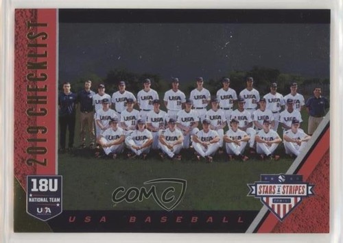 2019 Panini Stars & Stripes Longevity Checklist USA Baseball 18U ...