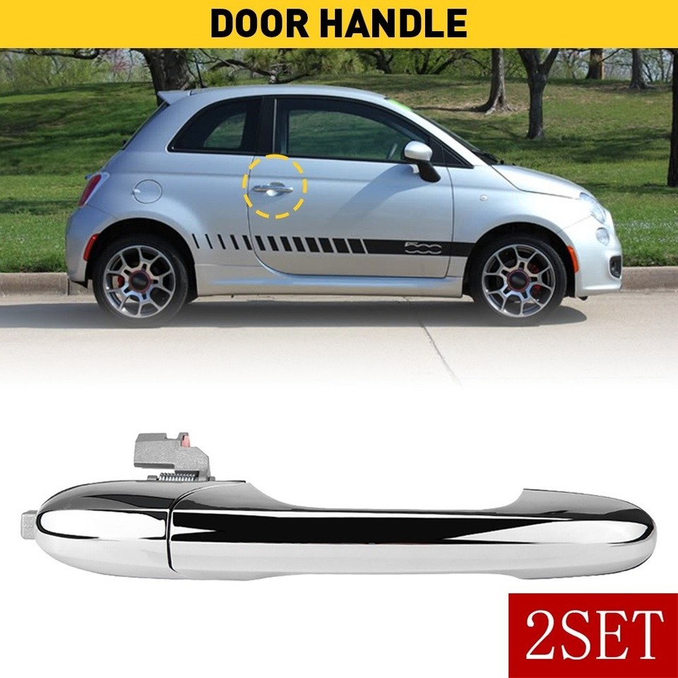 Front Exterior Outside Chrome Door Passenger Handle RH Side for Fiat ...