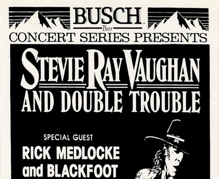 Stevie Ray Vaughan & Double Trouble ‘Live Alive Tour’ Flyer (May 9 ...