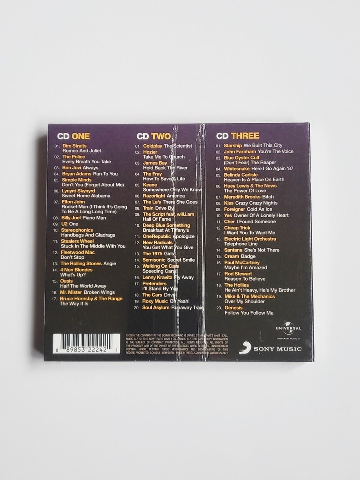 Now That's What I Call Rock Ballads (3 x CD Album (2016) Various ...