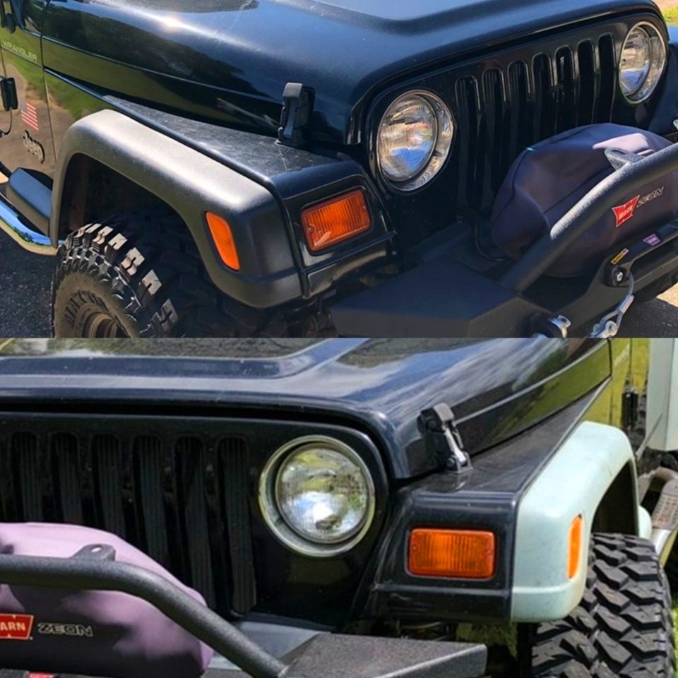 2x Front Hood Bracket Latch Catch Car For Jeep Wrangler TJ 1997-2005 ...