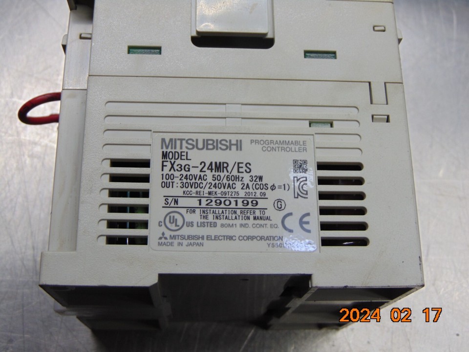 MITSUBISHI PLC FX3G-24MR/ES FX3G-24M | eBay