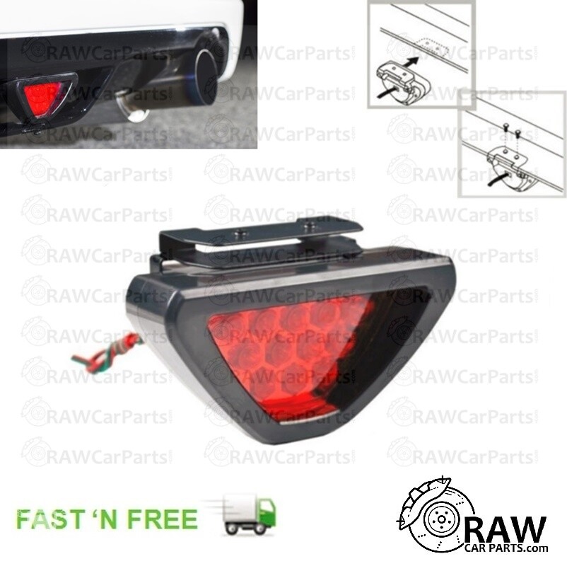 LED Red Rear Fog Light 12v Lamp for JDM ie Pulsar Glanza Skyline ...