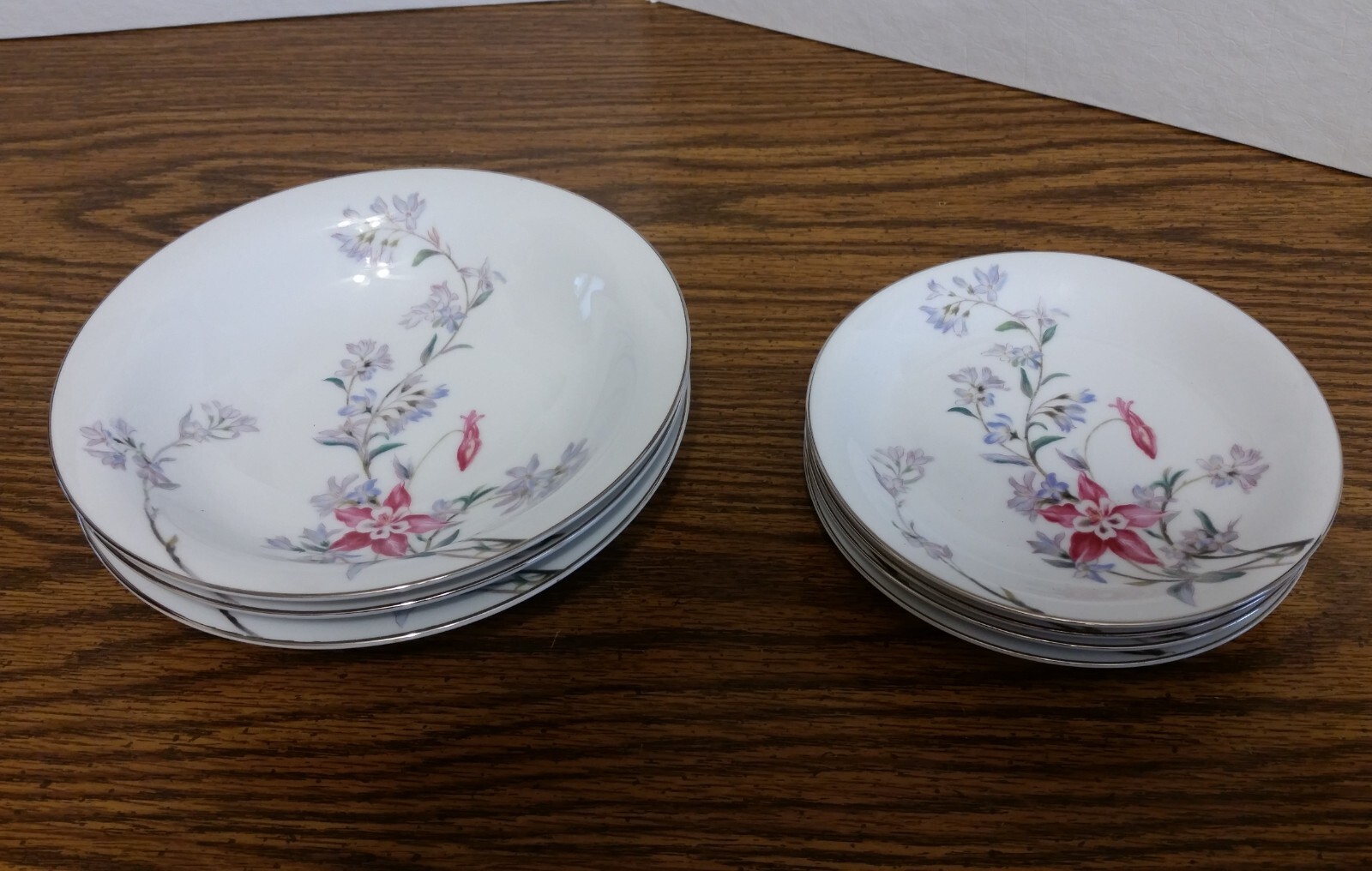 7 Pcs Noritake Nippon Toki Kaisha Bread Dessert Plates Soup Bowls Rare ...