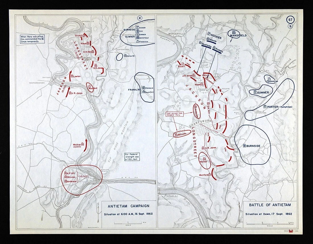 Battle Of Antietam Map