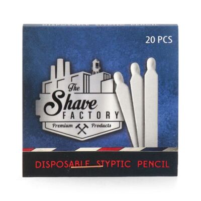 The Shave Factory Disposable Styptic Pencil Sticks Razor Cuts Stops ...