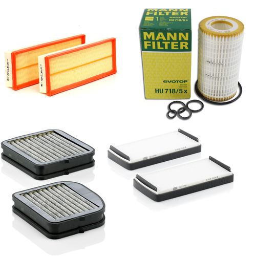 MANN-FILTER Air Oil Cabin Filter Service Kit fits Mercedes S-class W220 ...