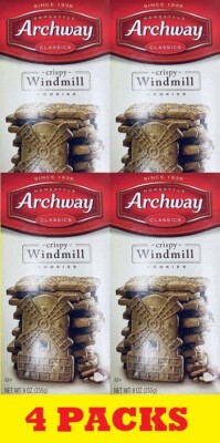 4x Archway Homestyle Classics Crispy Windmill Cinn Almond Cookies 9 Oz ...