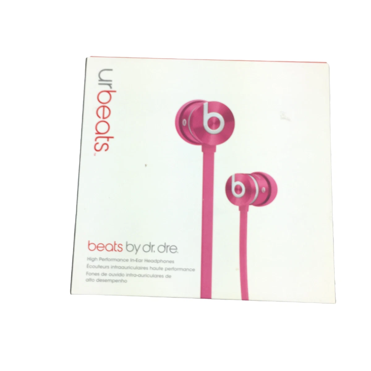 Neon Pink Beats Earbuds
