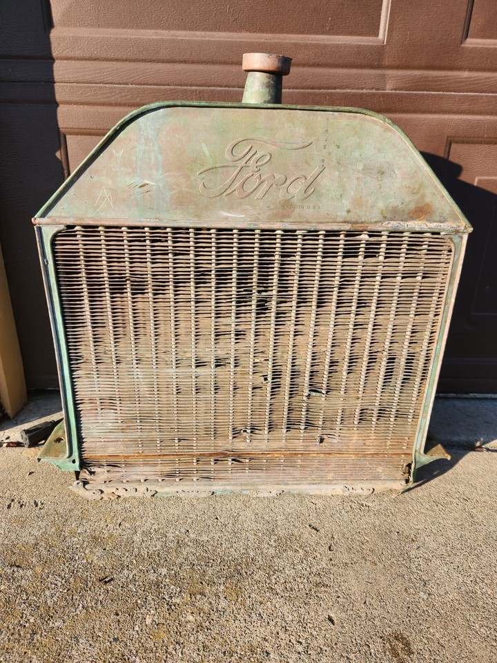 Antique Ford model t 1914 brass radiator shroud grill | eBay