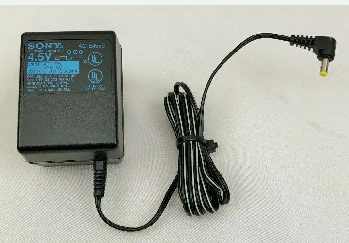 Sony Charger AC Adapter DC Charger OEM for CD Player AC-E455D DCC-E455A ...