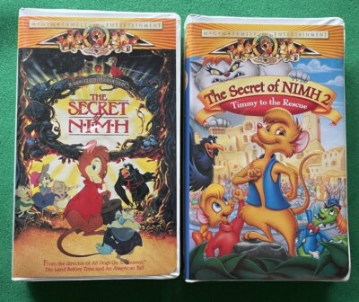 The Secret of NIMH + Secret of NIMH 2: Timmy to the Rescue ~~ 2 VHS | eBay