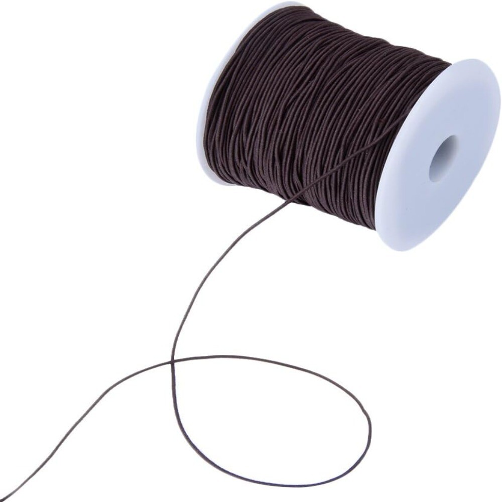 Black Elastic String for Bracelets 1 Mm Elastic String Bracelet Making ...