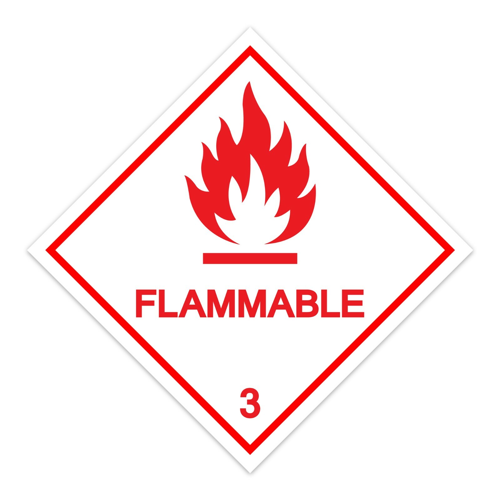 Flammable 3 Sign
